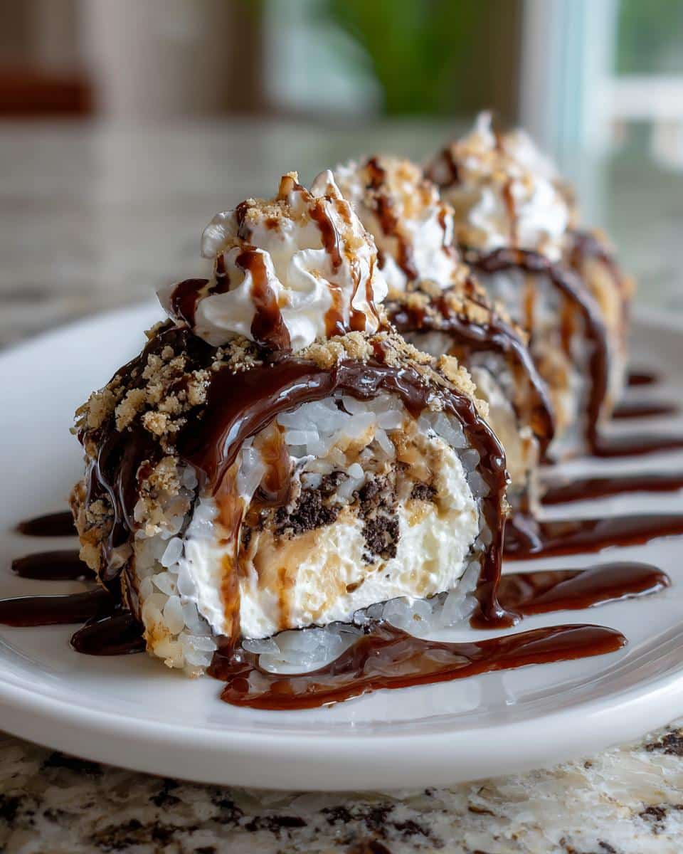 Oreo Cream Cheese Cheesecake Sushi Roll: 7 Decadent Layers