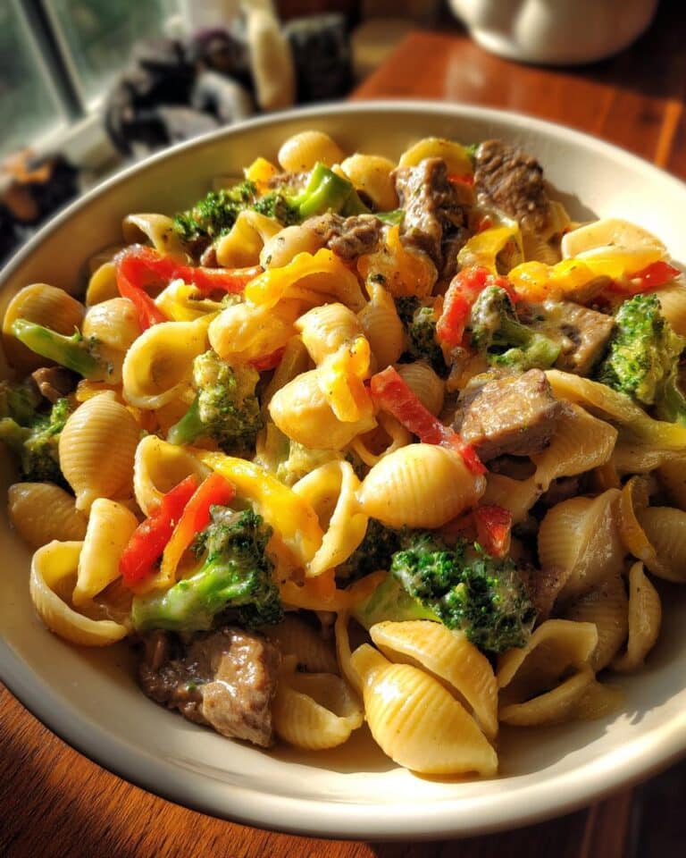 Creamy Cheesy Garlic Steak Pasta Shells That Comfort You