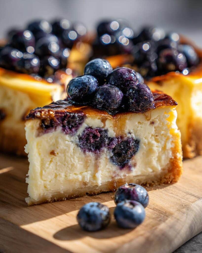 Lemon Blueberry Basque Cheesecake: A Decadent Delight