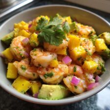 Shrimp and Avocado Bowls with Mango Salsa to Delight You