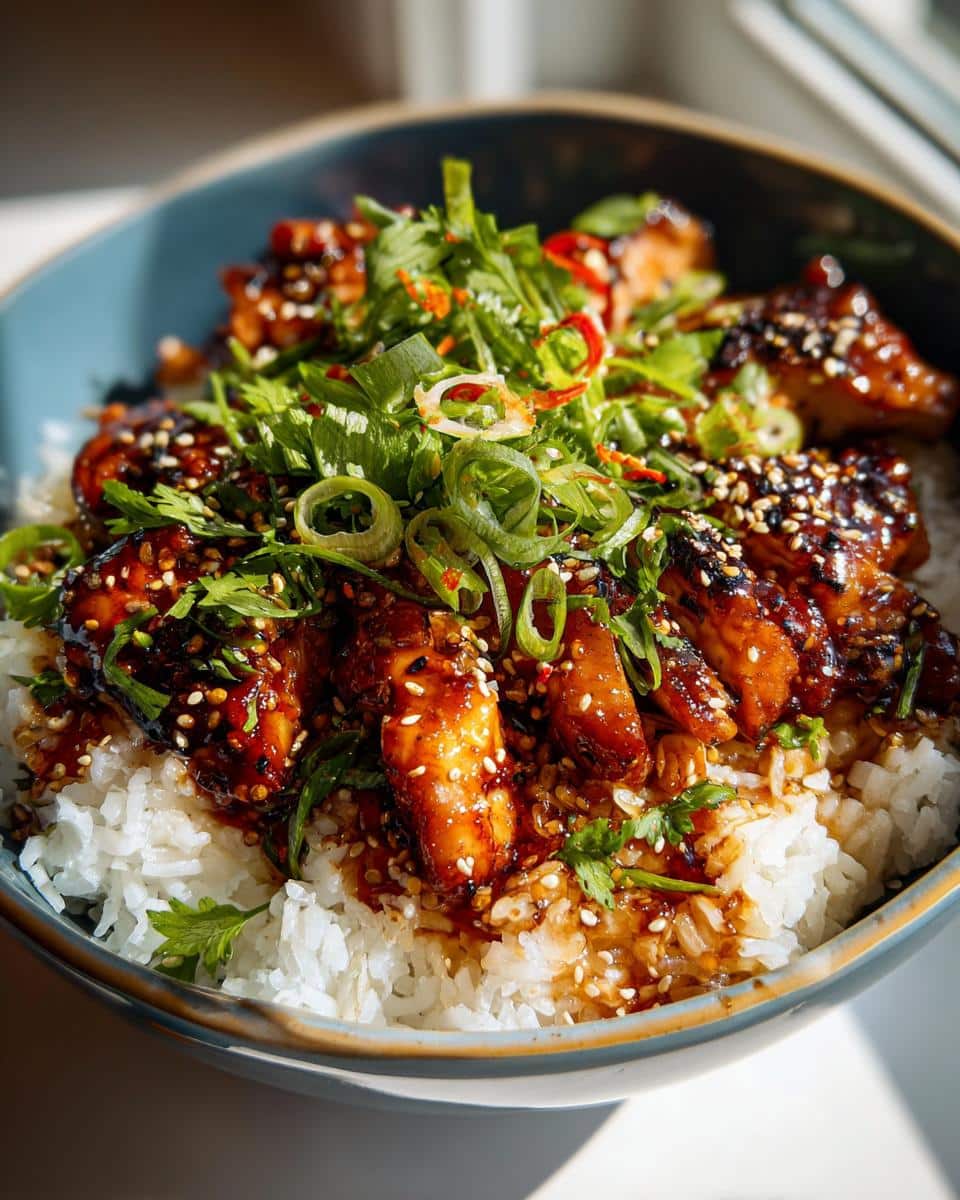 Sticky Chicken Rice Bowls Recipe: 5 Steps to Comfort Food