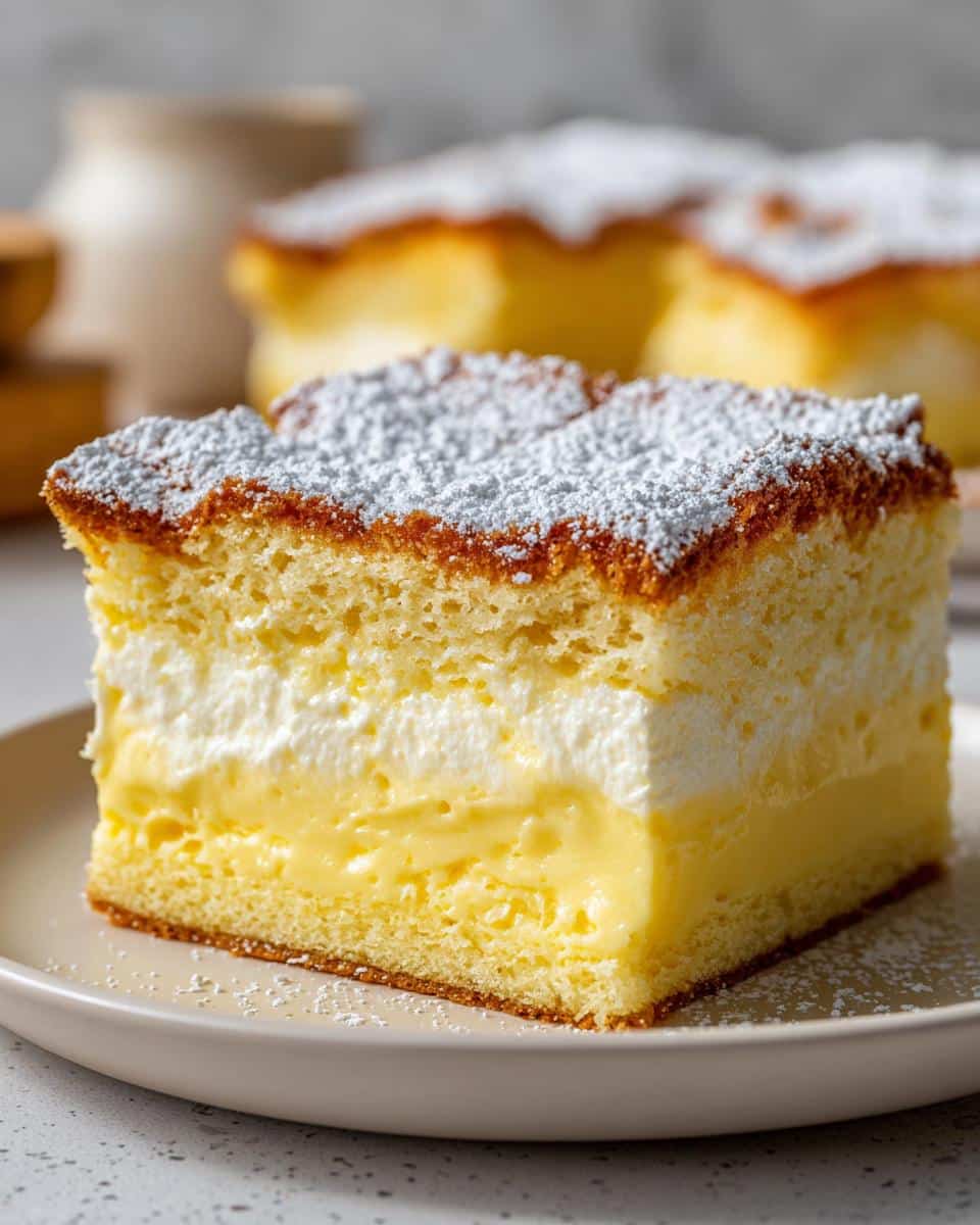 Vanilla Magic Custard Cake: 7 Layers of Culinary Bliss
