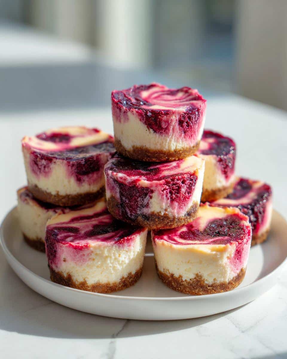 Berry Swirl Cheesecake Bites: 7 Irresistible Delights