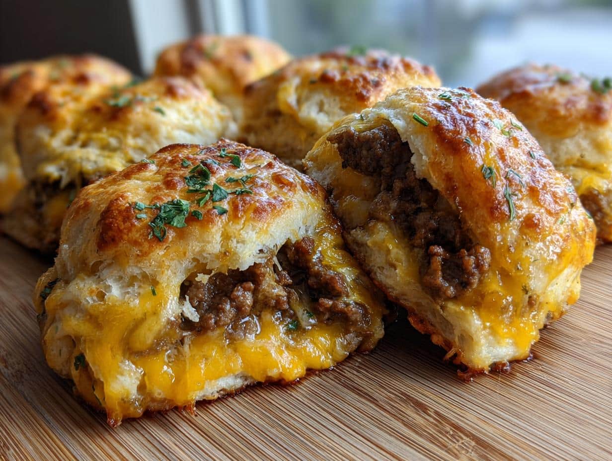 Garlic Parmesan Cheeseburger Bombs: 7 Irresistible Tastes