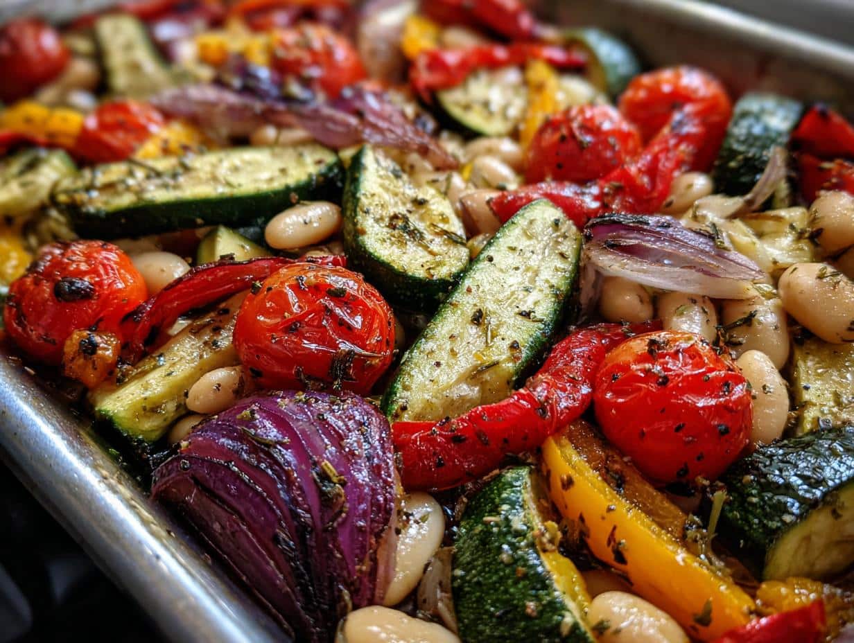 Rustic Roasted Vegetable Bake with Cannellini Beans Bliss