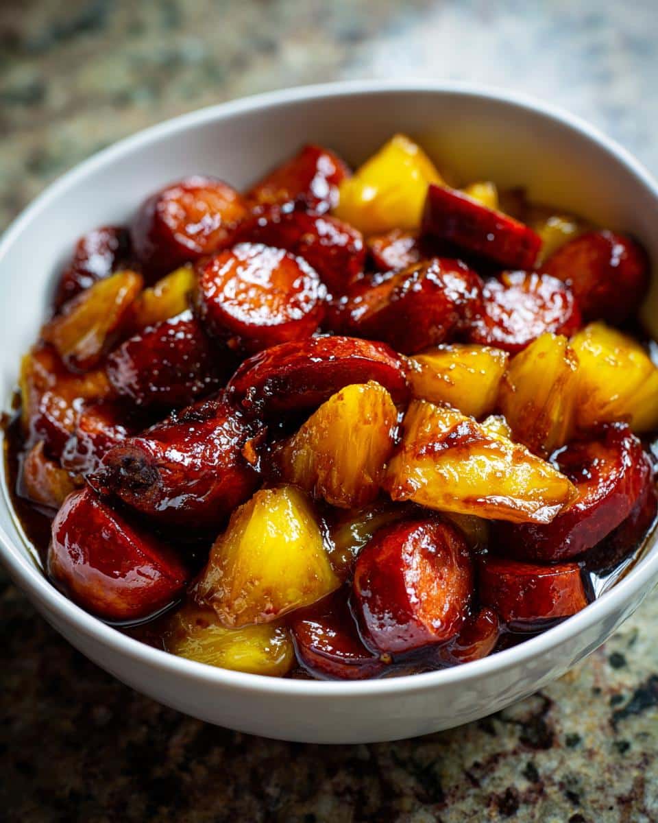 Sticky Kielbasa Pineapple: 5 Minutes to Sweet Bliss