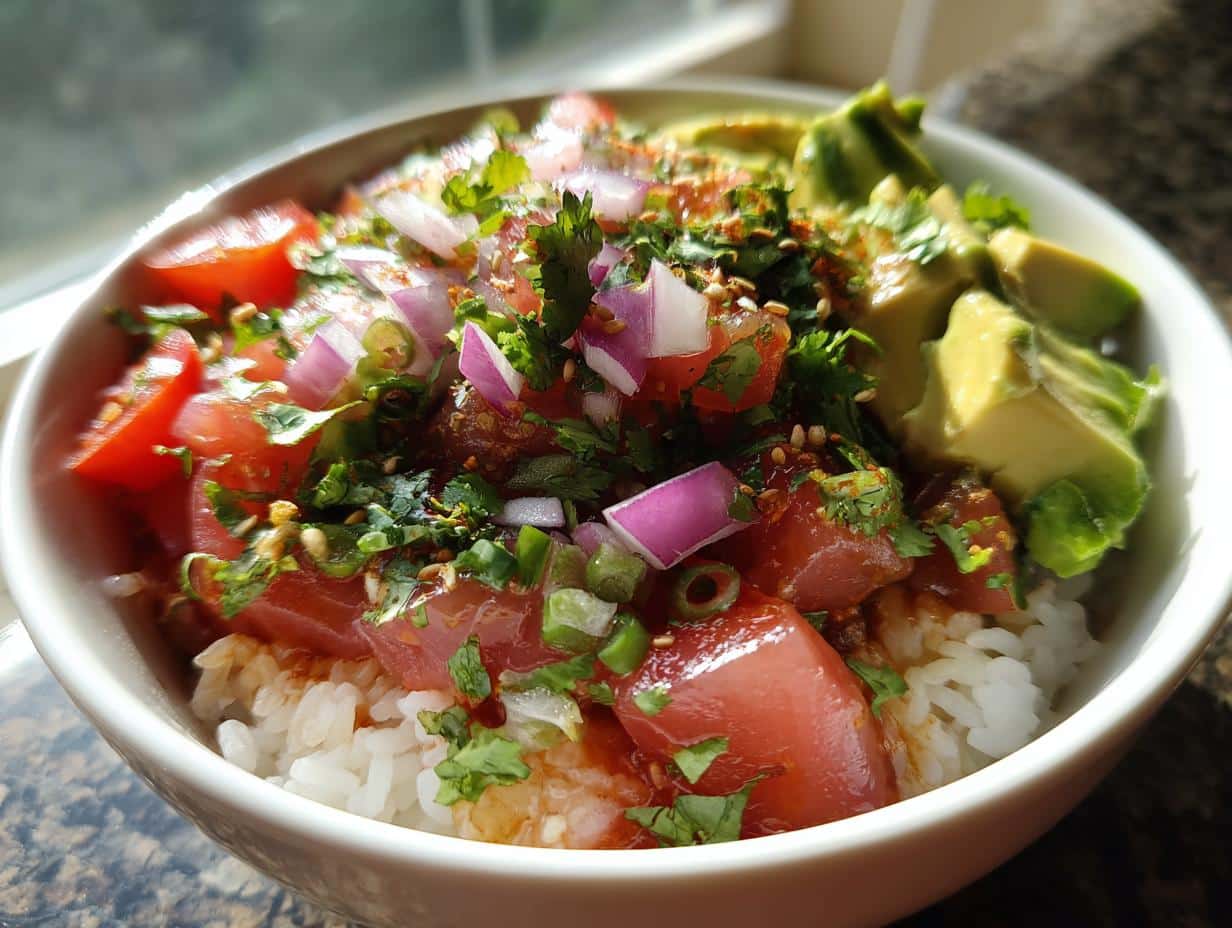 Mexican poke bowl: 7 Layers of Flavorful Delight